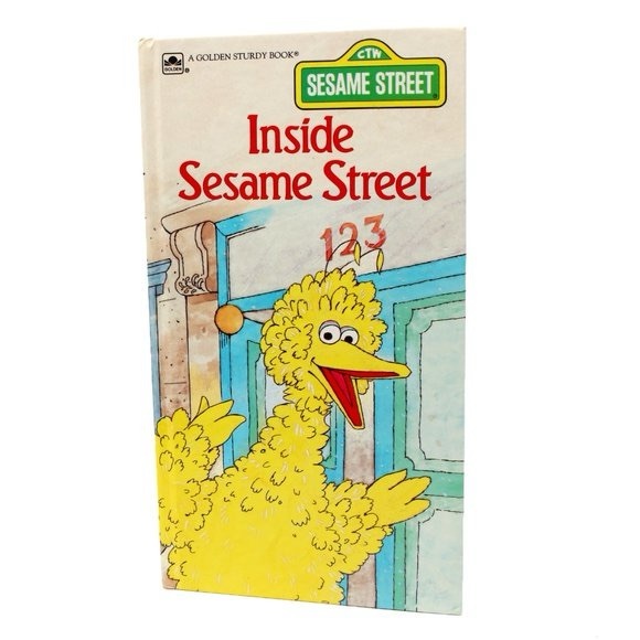 Other | Inside Sesame Street Book Hardcover Kids Big Bird Board Book ...